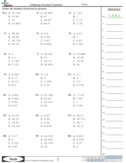 5.nbt.3b Worksheets | Free - CommonCoreSheets