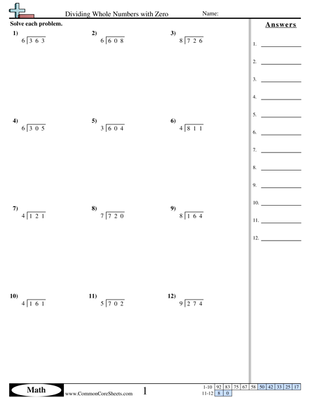 4.nbt.6 Worksheets | Free - CommonCoreSheets