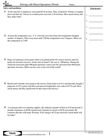 7.ns.3 Worksheets | Free - CommonCoreSheets